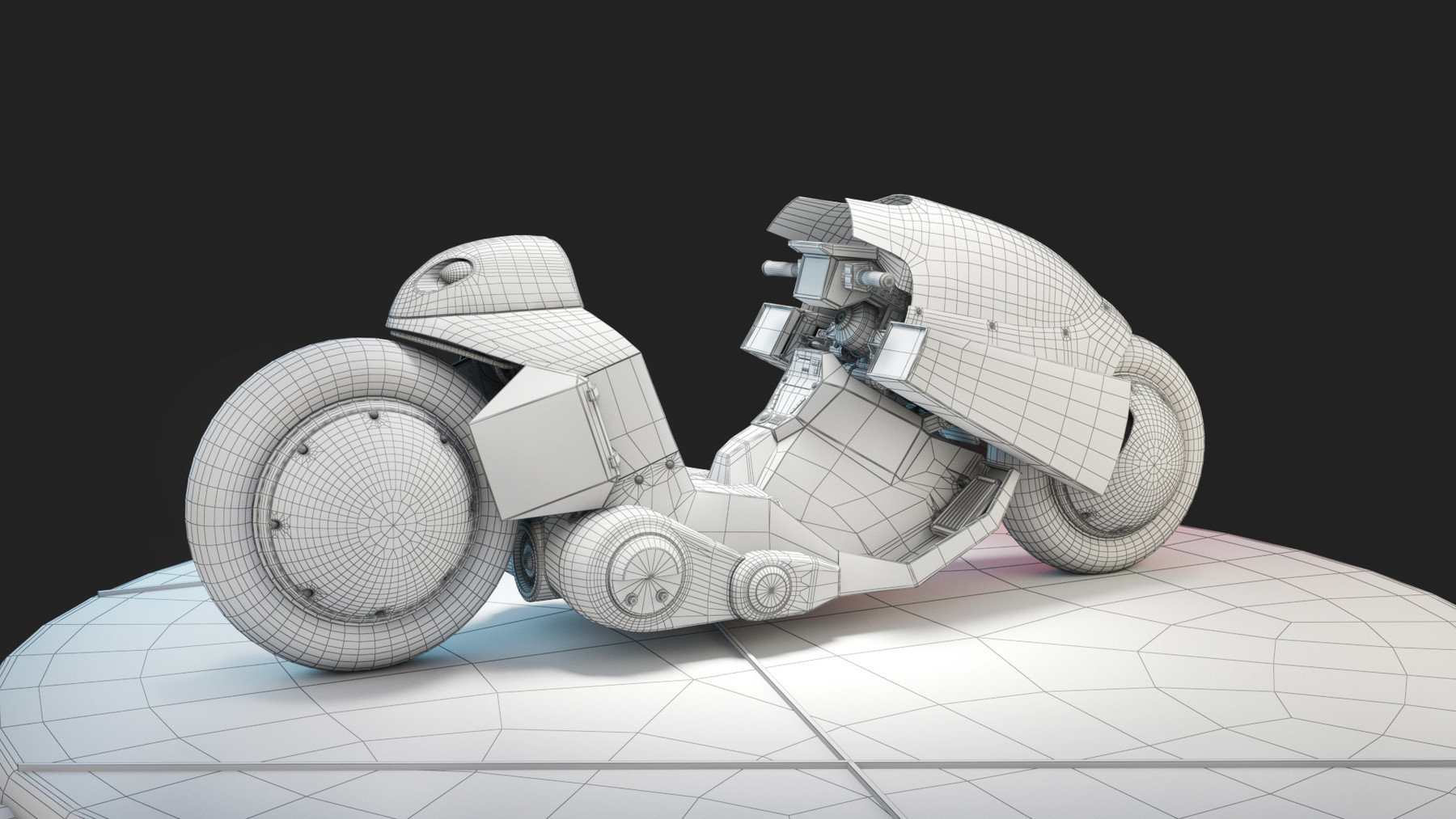 ArtStation - Akira Motorcycle Low-poly 3D model | Resources