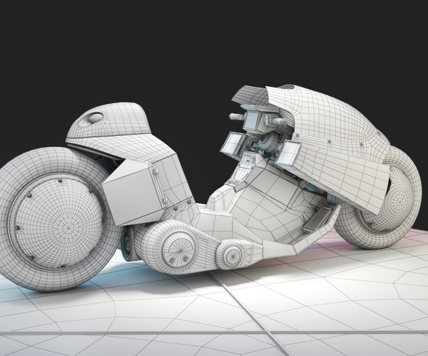 ArtStation - Akira Motorcycle Low-poly 3D model | Resources
