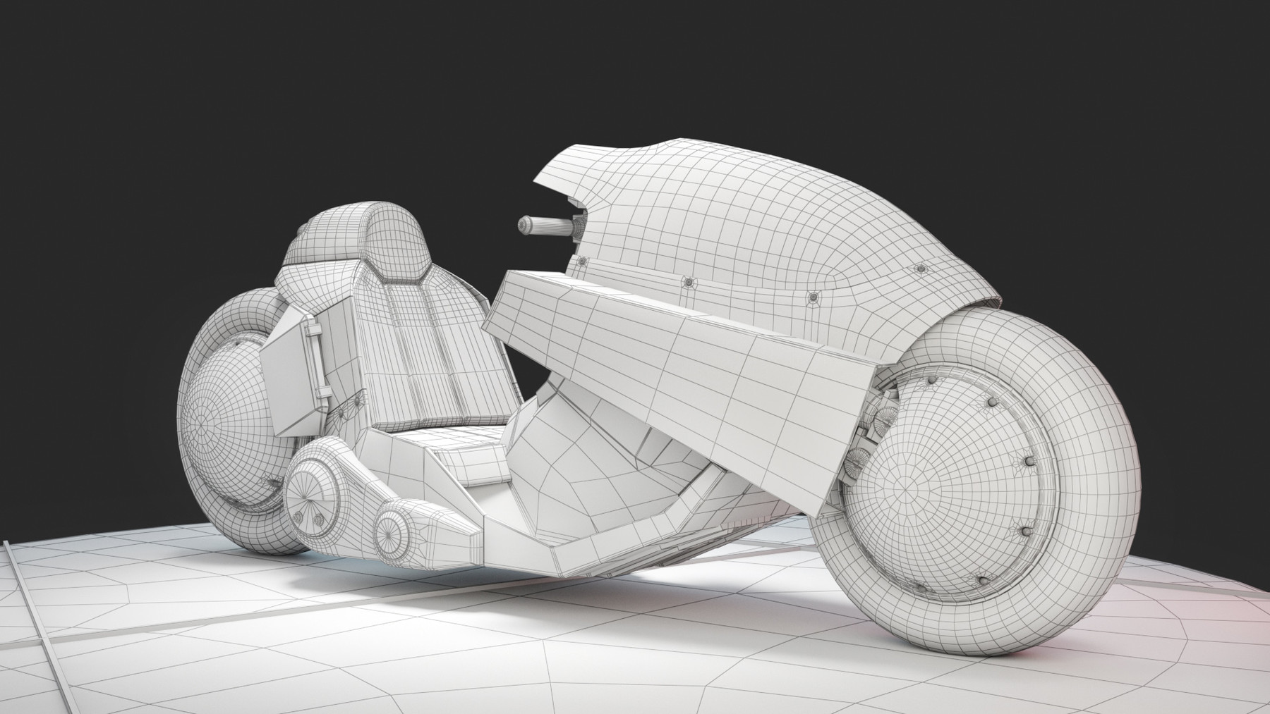 ArtStation - Akira Motorcycle Low-poly 3D model | Resources
