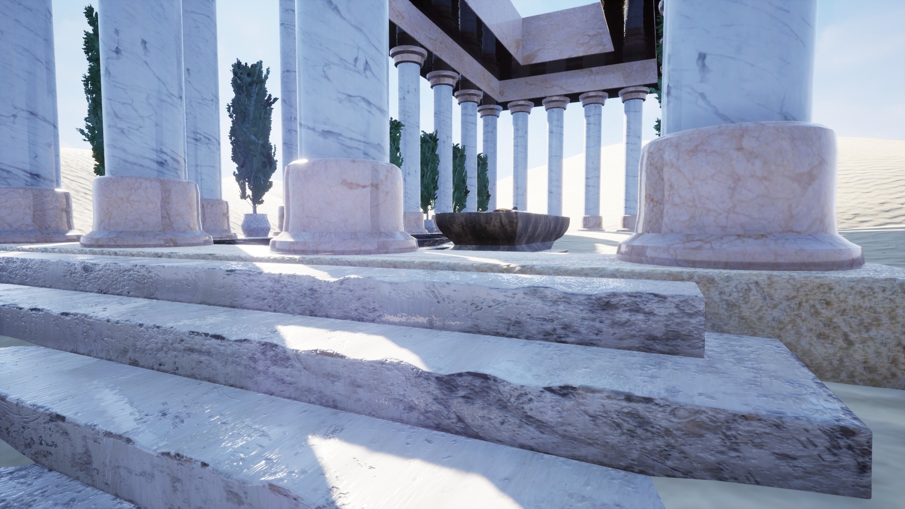 ArtStation - a building in the desert | Game Assets