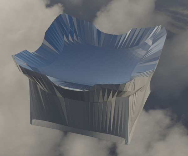 ArtStation - Silver Futuristic Cubic Autel | Game Assets