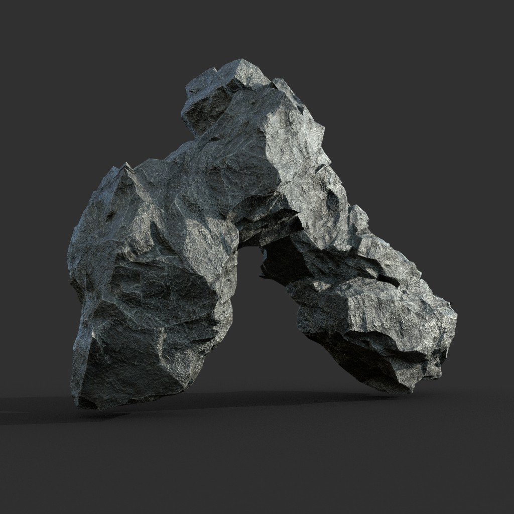 ArtStation - Sharp Rock Formation Pack A 191226 - Black | Game Assets