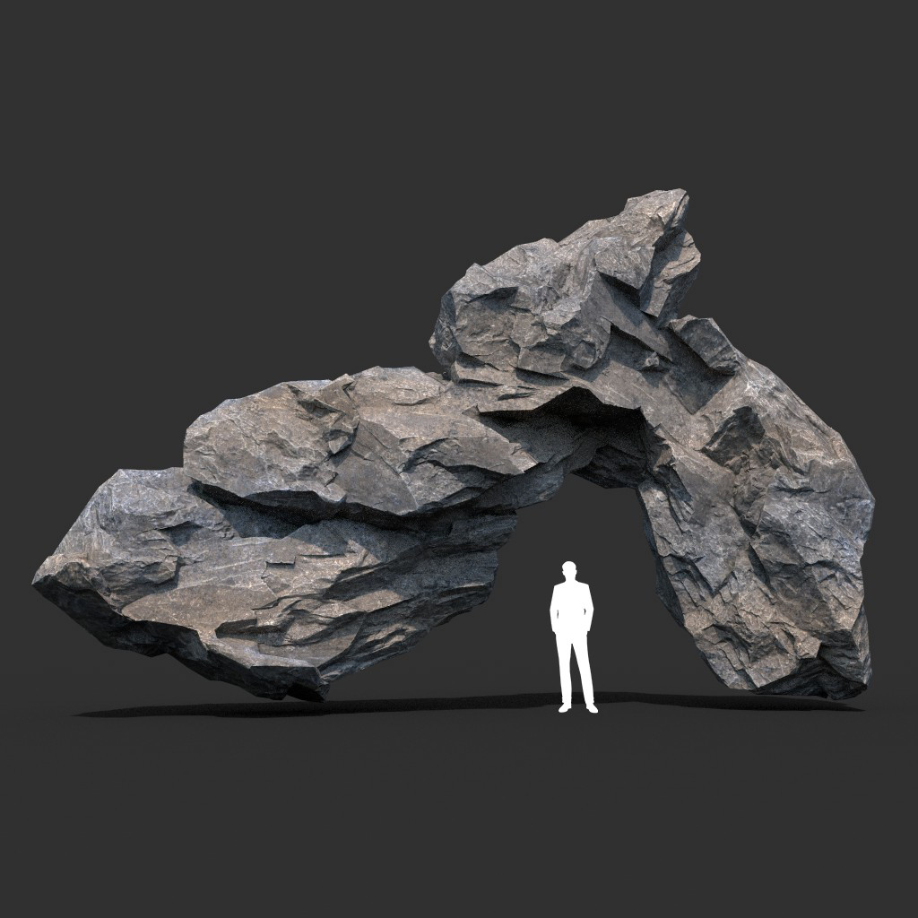 ArtStation - Gray Rock Formation Pack B 191227 - Gray | Resources