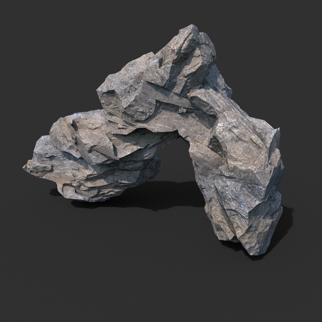 ArtStation - Gray Rock Formation Pack B 191227 - Gray | Resources