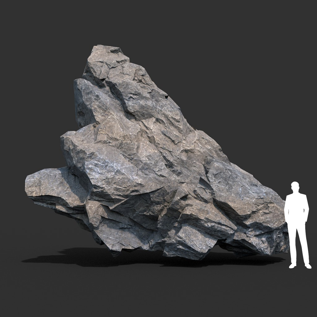 ArtStation - Gray Rock Formation Pack B 191227 - Gray | Resources