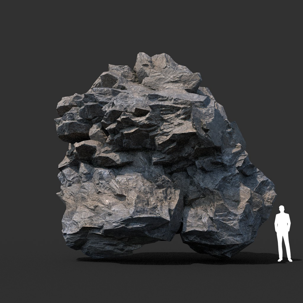 ArtStation - Gray Rock Formation Pack B 191227 - Gray | Resources