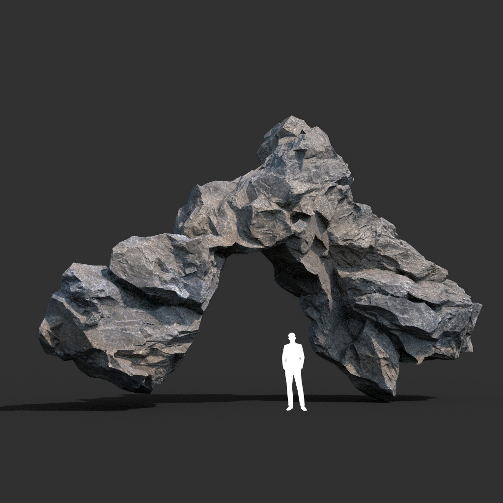 ArtStation - Gray Rock Formation Pack B 191227 - Gray | Resources