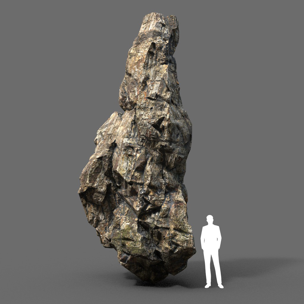 ArtStation - Sharp Rock Formation Pack C 191226 - Brown | Game Assets