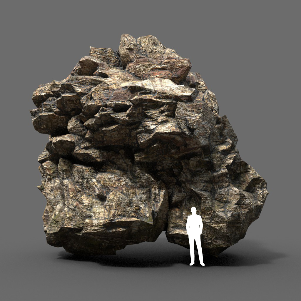 ArtStation - Sharp Rock Formation Pack C 191226 - Brown | Game Assets