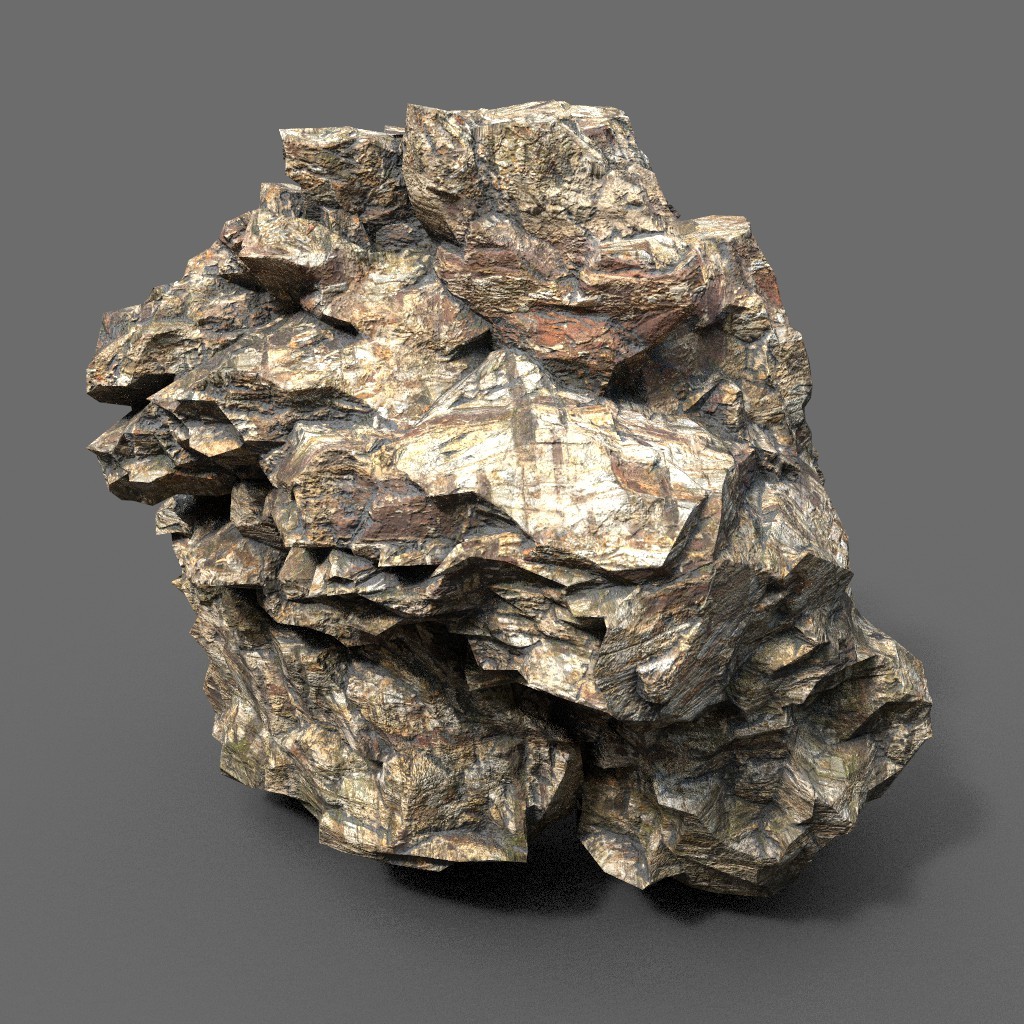 ArtStation - Sharp Rock Formation Pack C 191226 - Brown | Game Assets