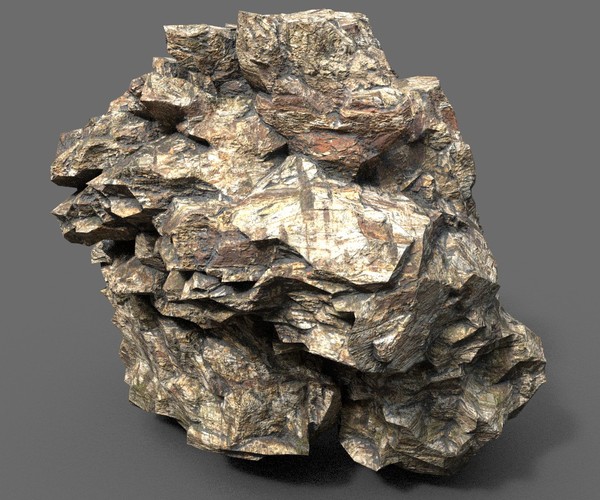 ArtStation - Sharp Rock Formation Pack C 191226 - Brown | Game Assets
