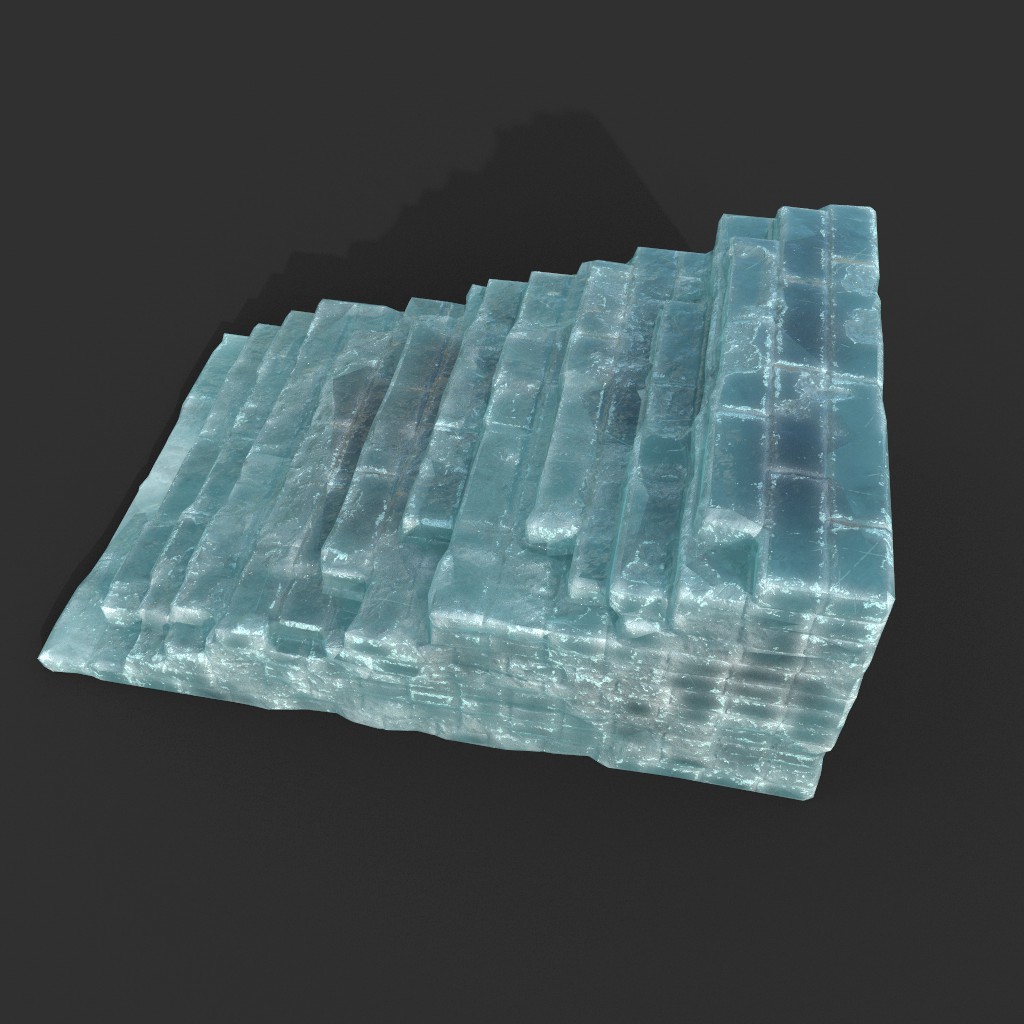 ArtStation - Low poly Frozen Ice Ruin Medieval Construction Pack 190423 ...