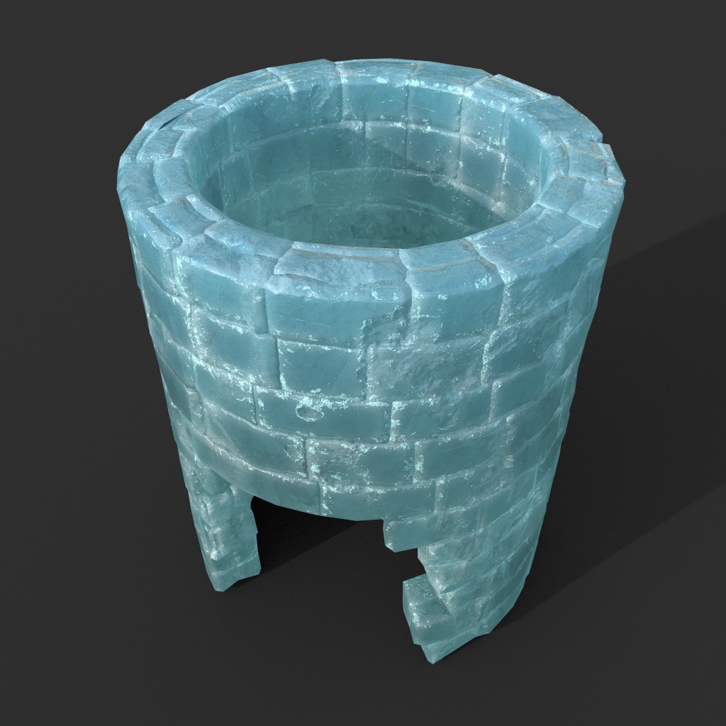 ArtStation - Low poly Frozen Ice Ruin Medieval Construction Pack 190423 ...
