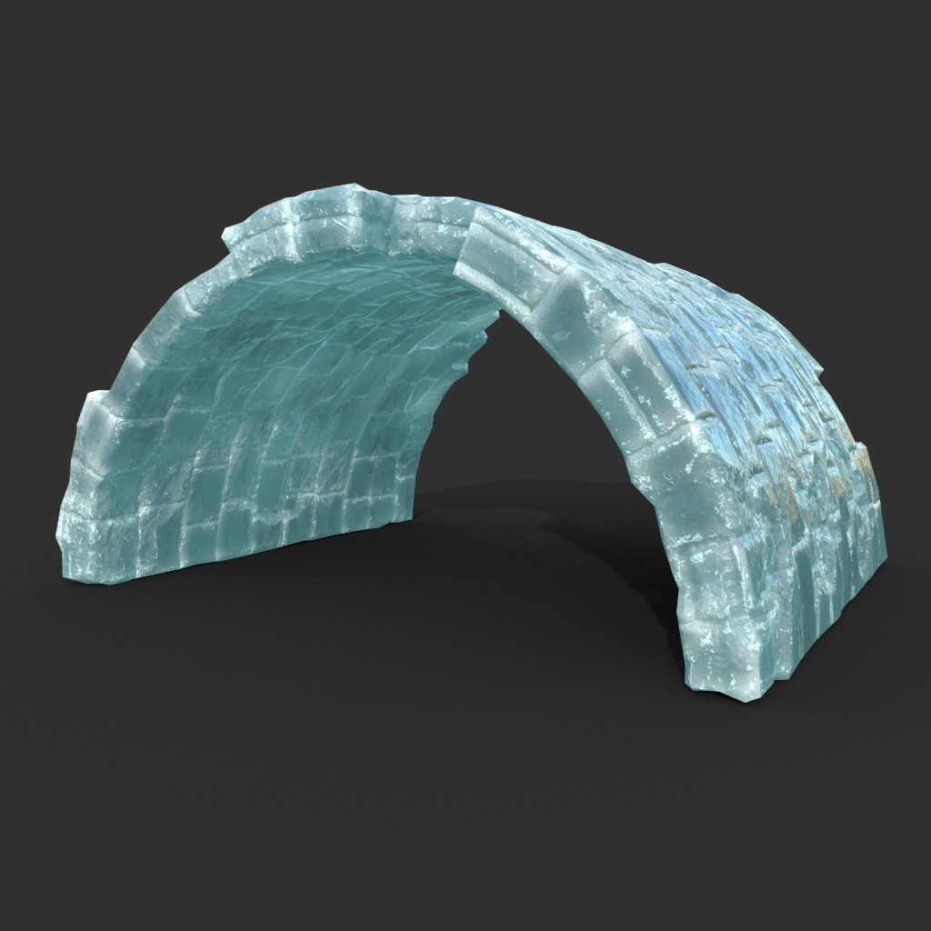 ArtStation - Low poly Frozen Ice Ruin Medieval Construction Pack 190423 ...