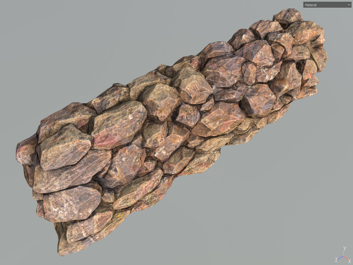 ArtStation - Free 3D Model Rock Walls Pack | Game Assets