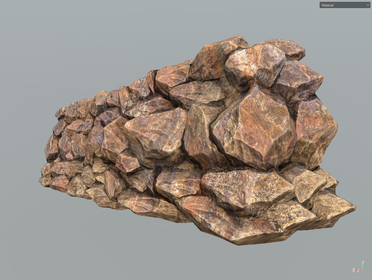 ArtStation - Free 3D Model Rock Walls Pack | Game Assets