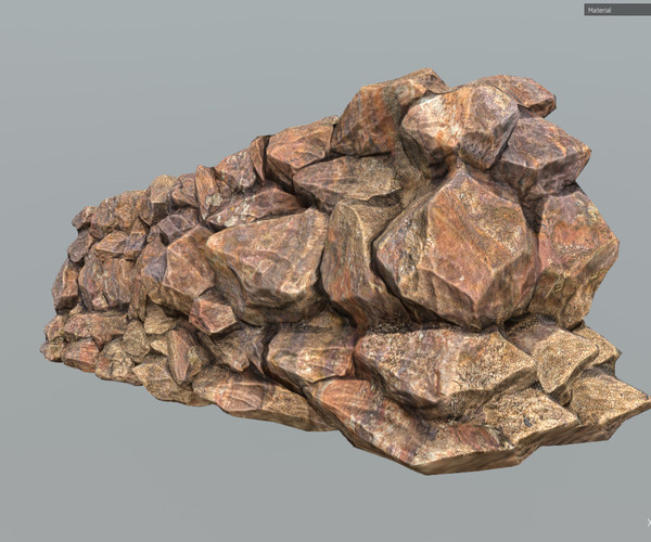 ArtStation - Free 3D Model Rock Walls Pack | Game Assets