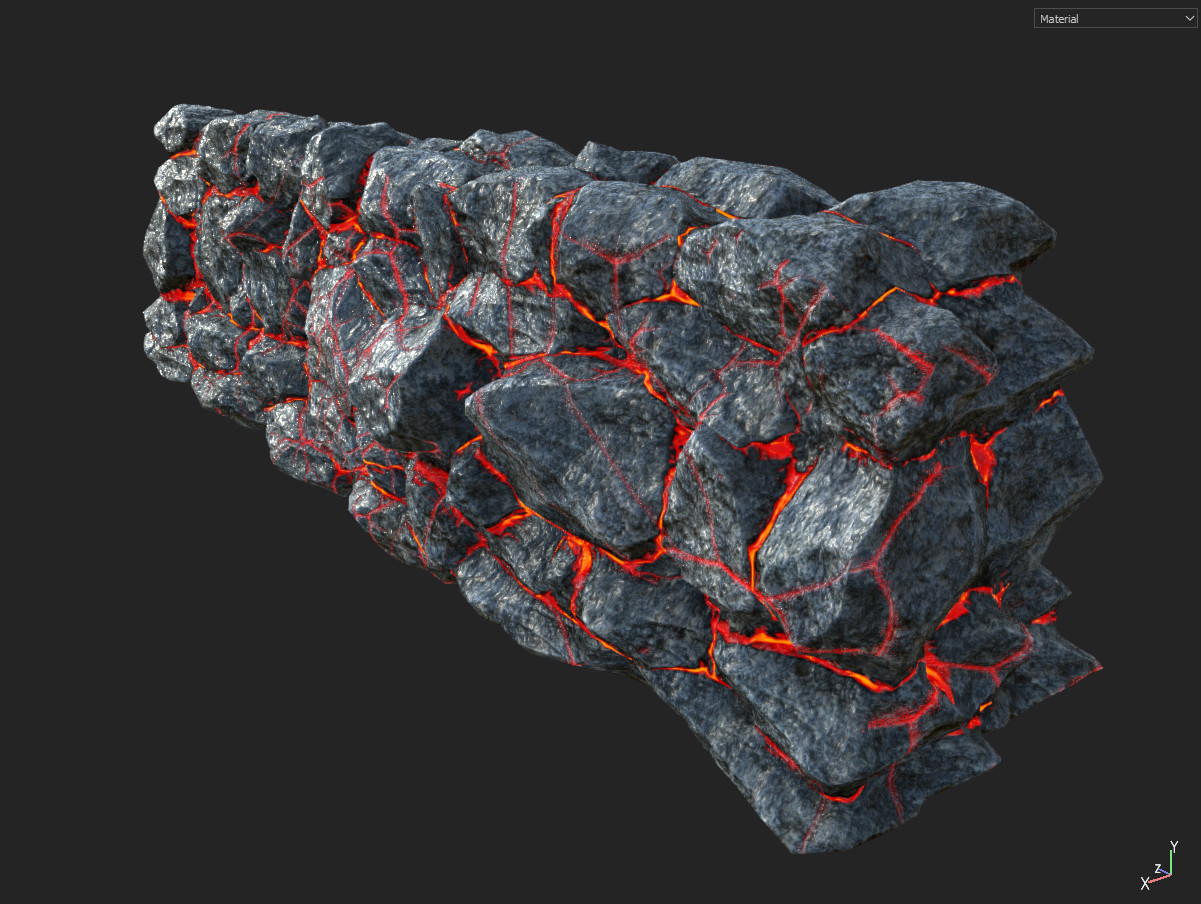 ArtStation - Free 3D Model Rock Walls Pack | Game Assets