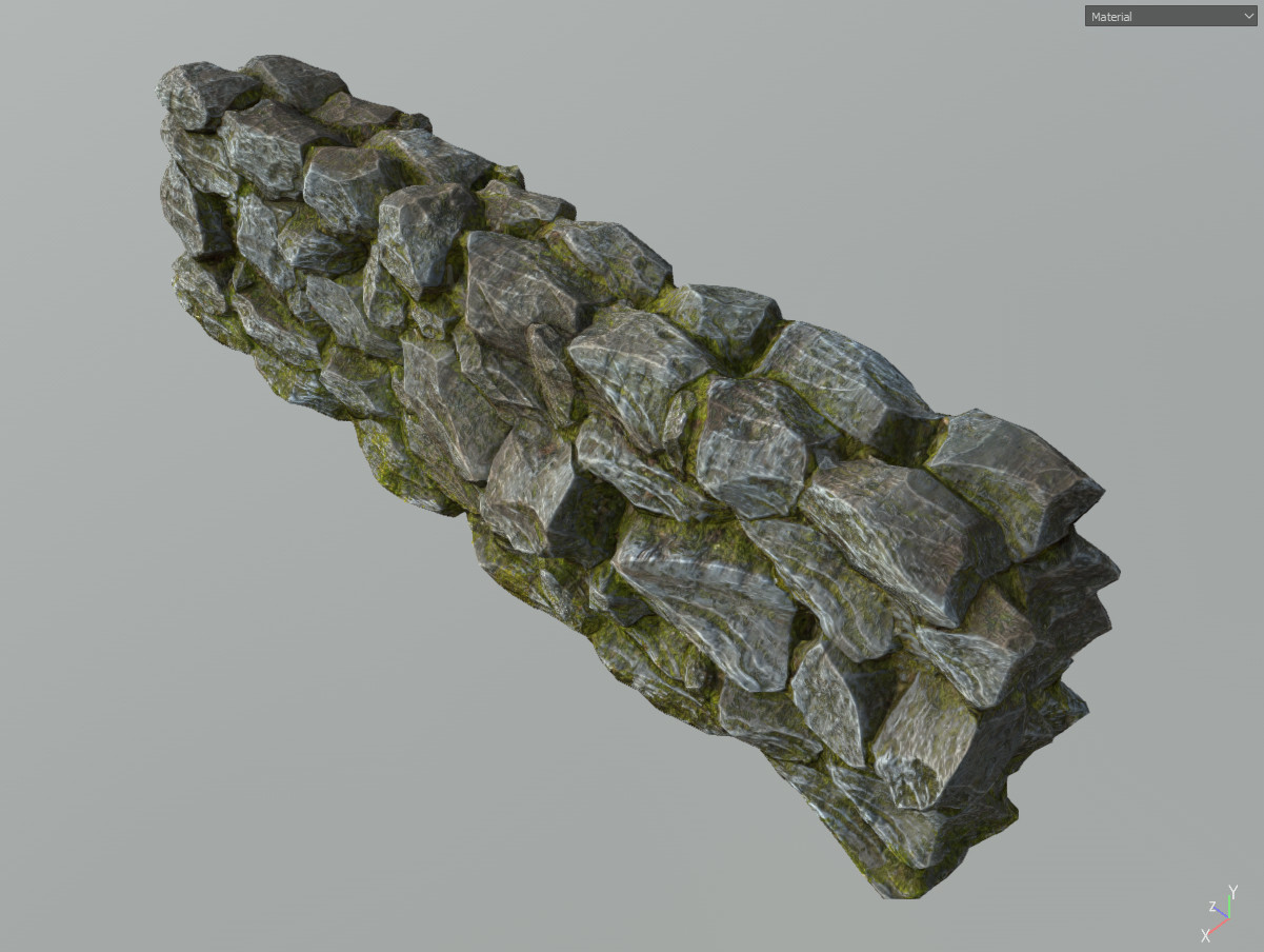 ArtStation - Free 3D Model Rock Walls Pack | Game Assets
