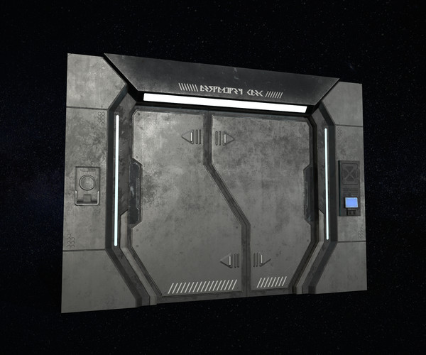 ArtStation - Sci-Fi Door Version 1 - Low Poly | Game Assets