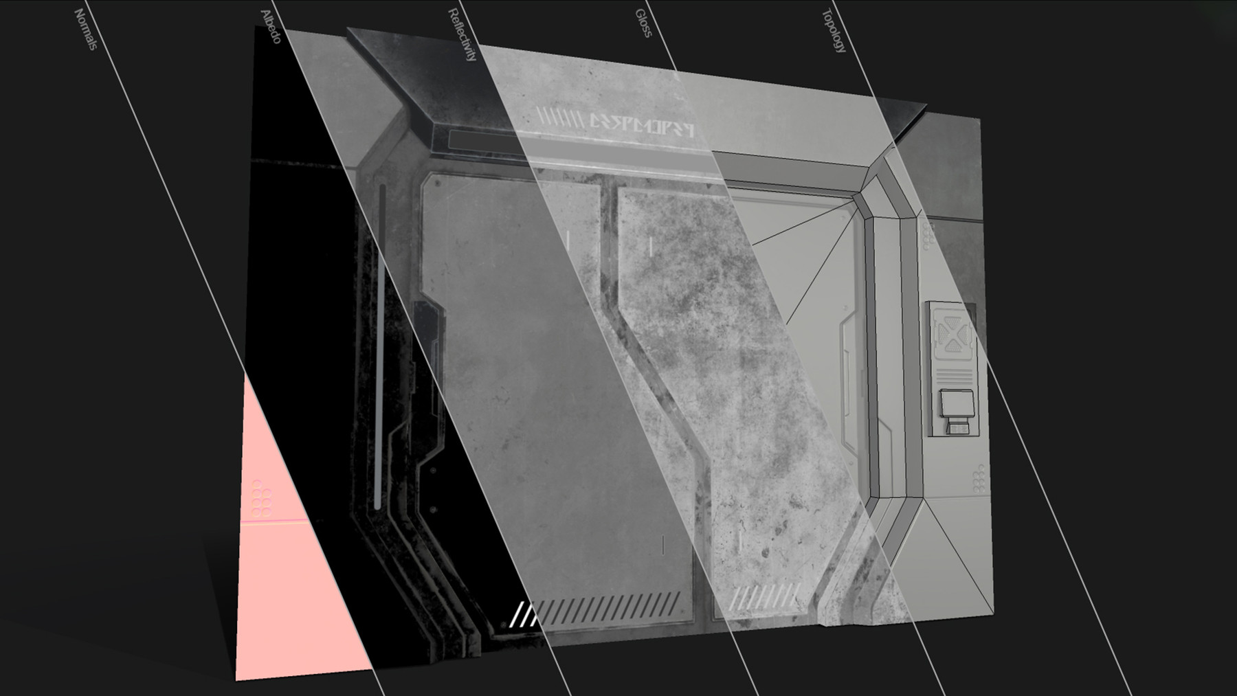 ArtStation - Sci-Fi Door Version 1 - Low Poly | Game Assets