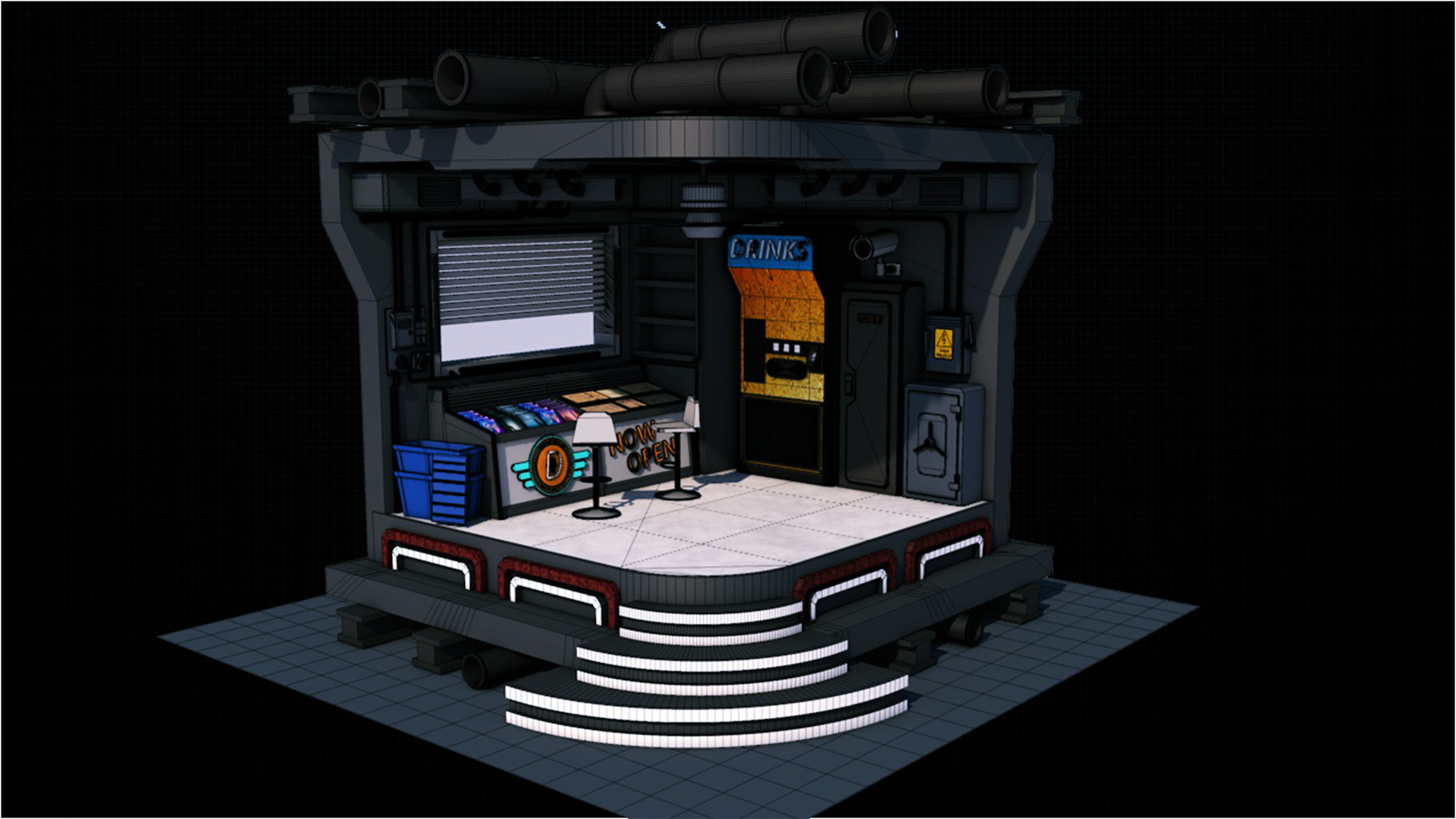 ArtStation - CyberPunk Bar Scene | Resources