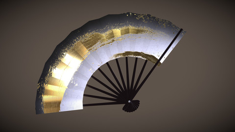 ArtStation - Japanese hand fan | Game Assets