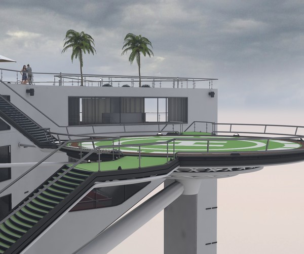 ArtStation - Tower - Rooftop and Inside | Game Assets