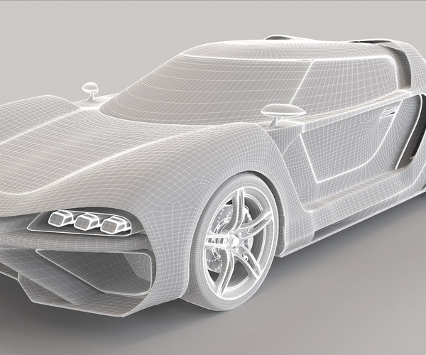 ArtStation - 3D Concept Car and Chassis | Game Assets