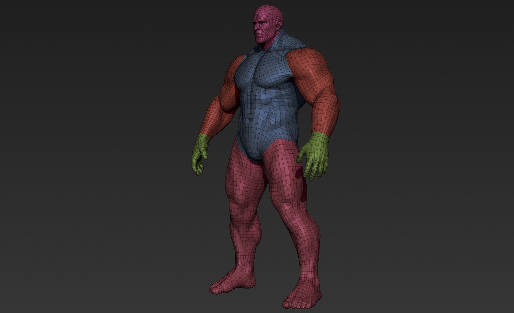 ArtStation - Giant Muscular Man Basemesh | Resources