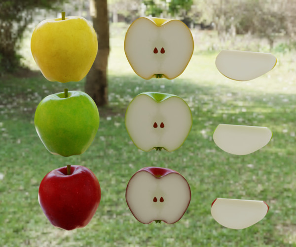 ArtStation - Apple 3D Model | Game Assets