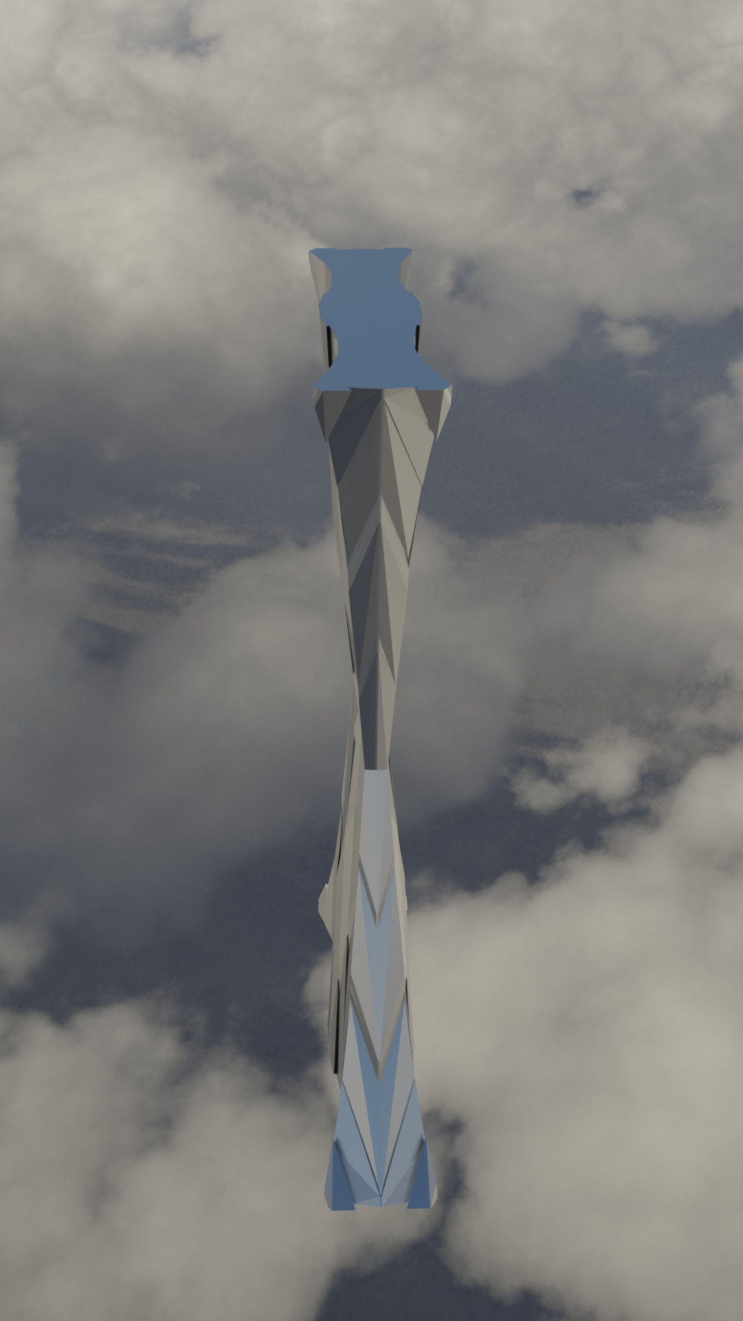 ArtStation - Silver Futuristic Cubic Structure Pillar | Game Assets