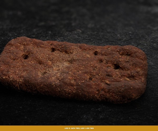 ArtStation - Diet Crispbread Roll Bun 3D PBR Pack Low-poly 3D model ...