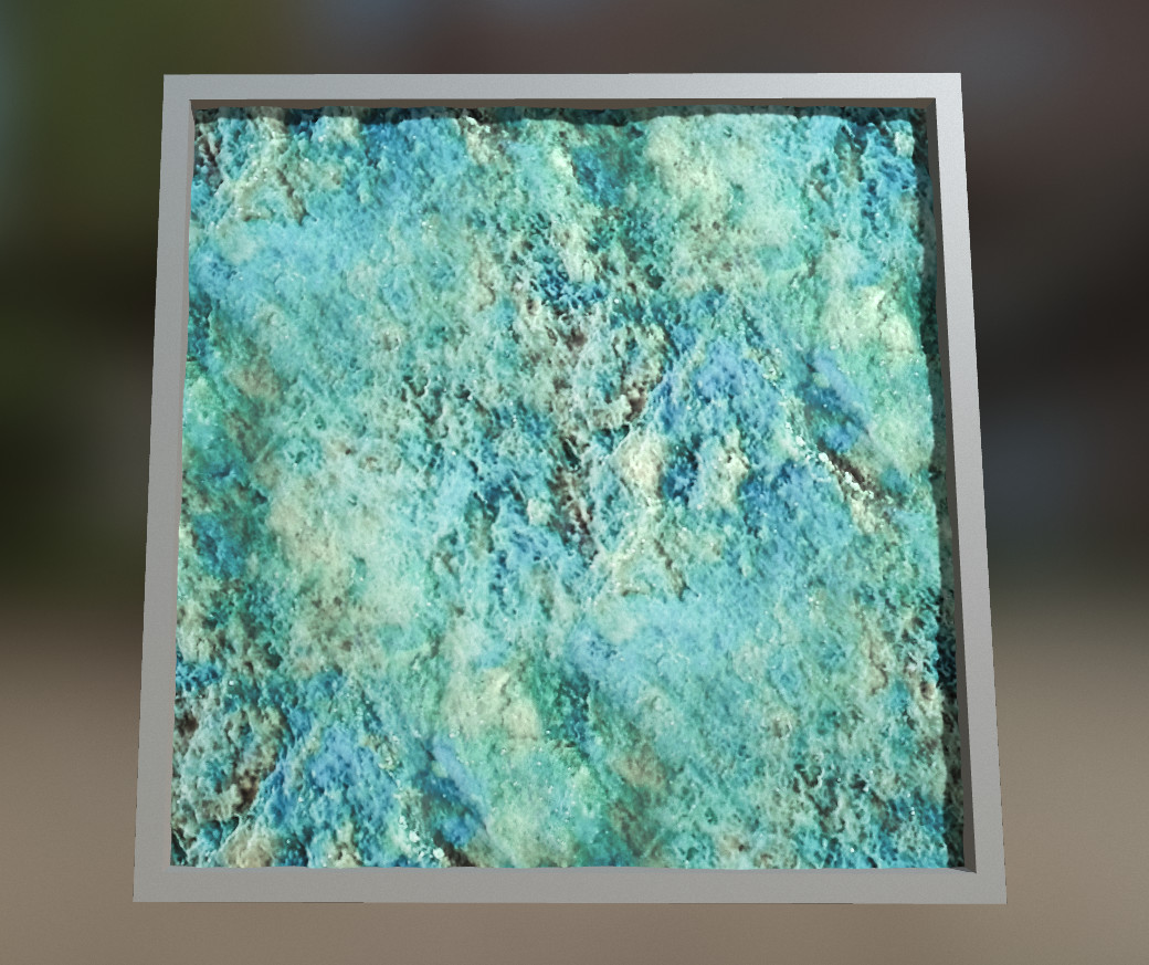 ArtStation - Blue Turquoise Rough Rock Texture | Game Assets