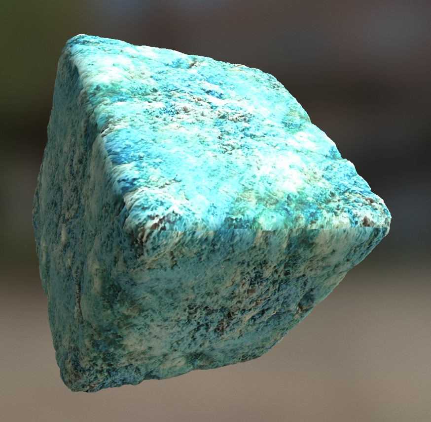 ArtStation - Blue Turquoise Rough Rock Texture | Game Assets