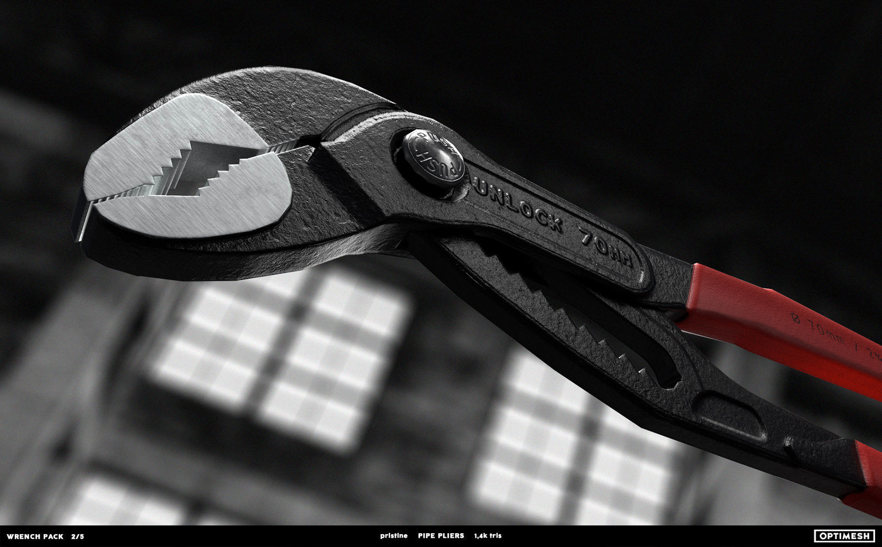 ArtStation - Pipe pliers - 3D PBR model Low-poly | Resources