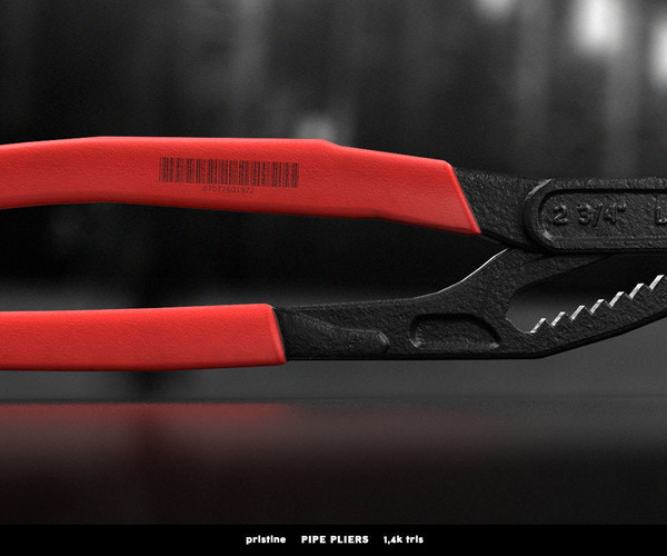 ArtStation - Pipe pliers - 3D PBR model Low-poly | Resources