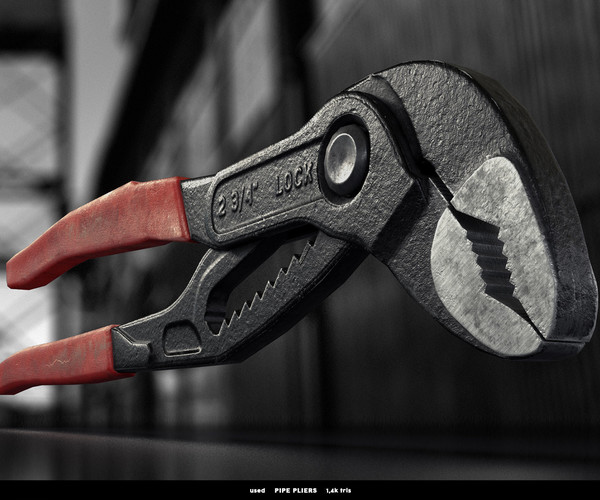 ArtStation - Pipe pliers - 3D PBR model Low-poly | Resources