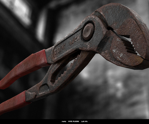 ArtStation - Pipe pliers - 3D PBR model Low-poly | Resources