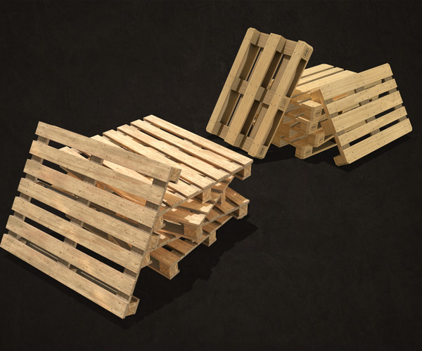 ArtStation - Pallet Jack with Pallets - Low Poly | Game Assets