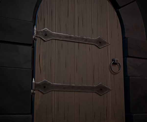 ArtStation - Dungeon door with bull skull | Game Assets