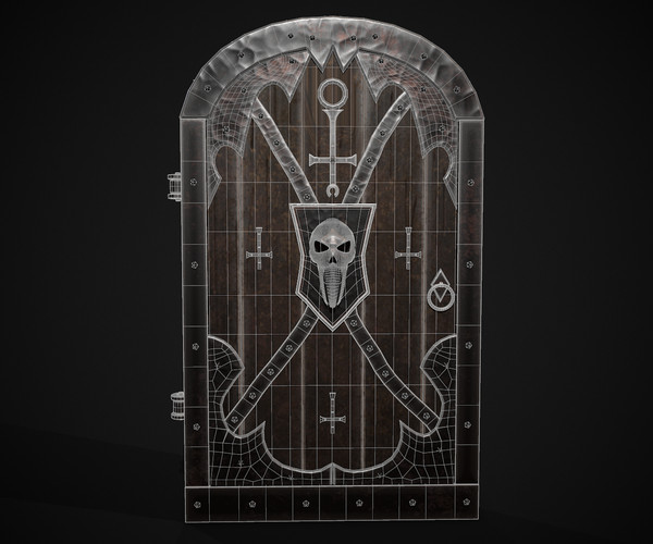 ArtStation - Skull Mask Dungeon Door | Game Assets