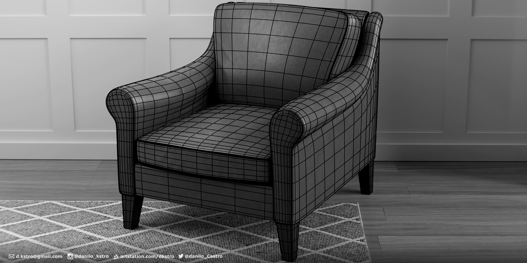 ArtStation - Armchair | 3D model | 2k Textures | Resources
