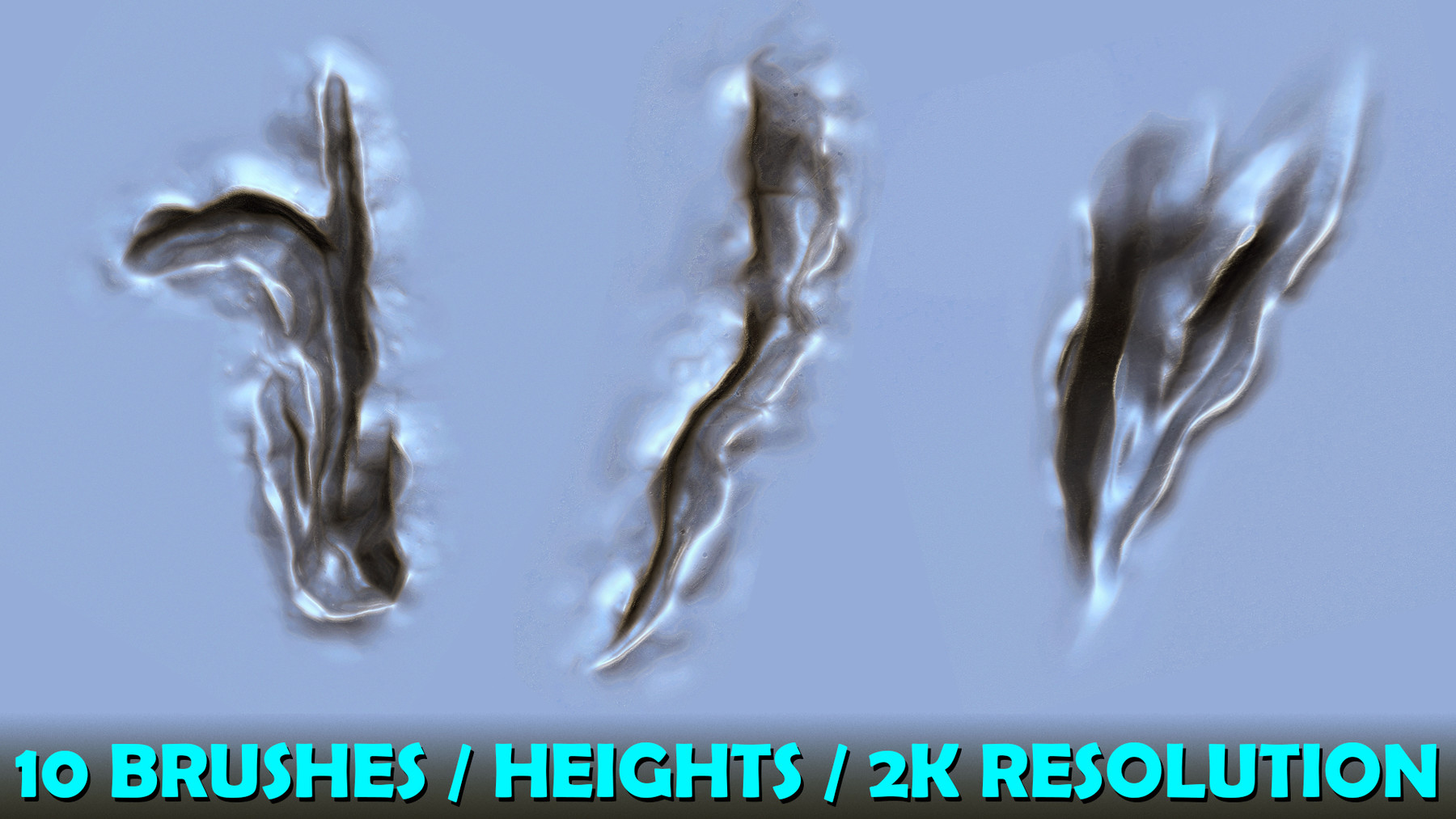 ArtStation - Zbrush - Metal Damage Brushes | Brushes