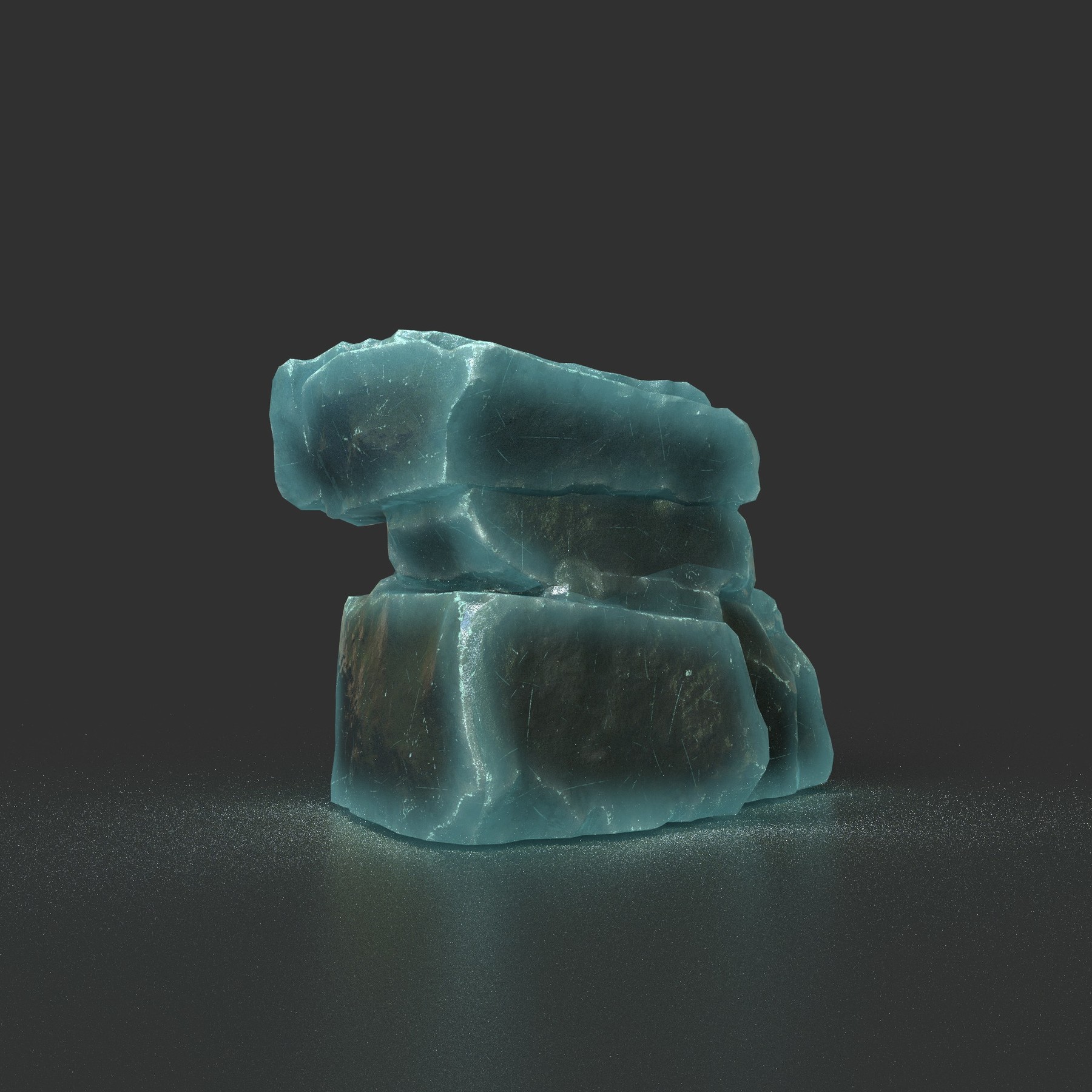 ArtStation - Low poly Big Ice Formation 200928 - Frozen | Game Assets