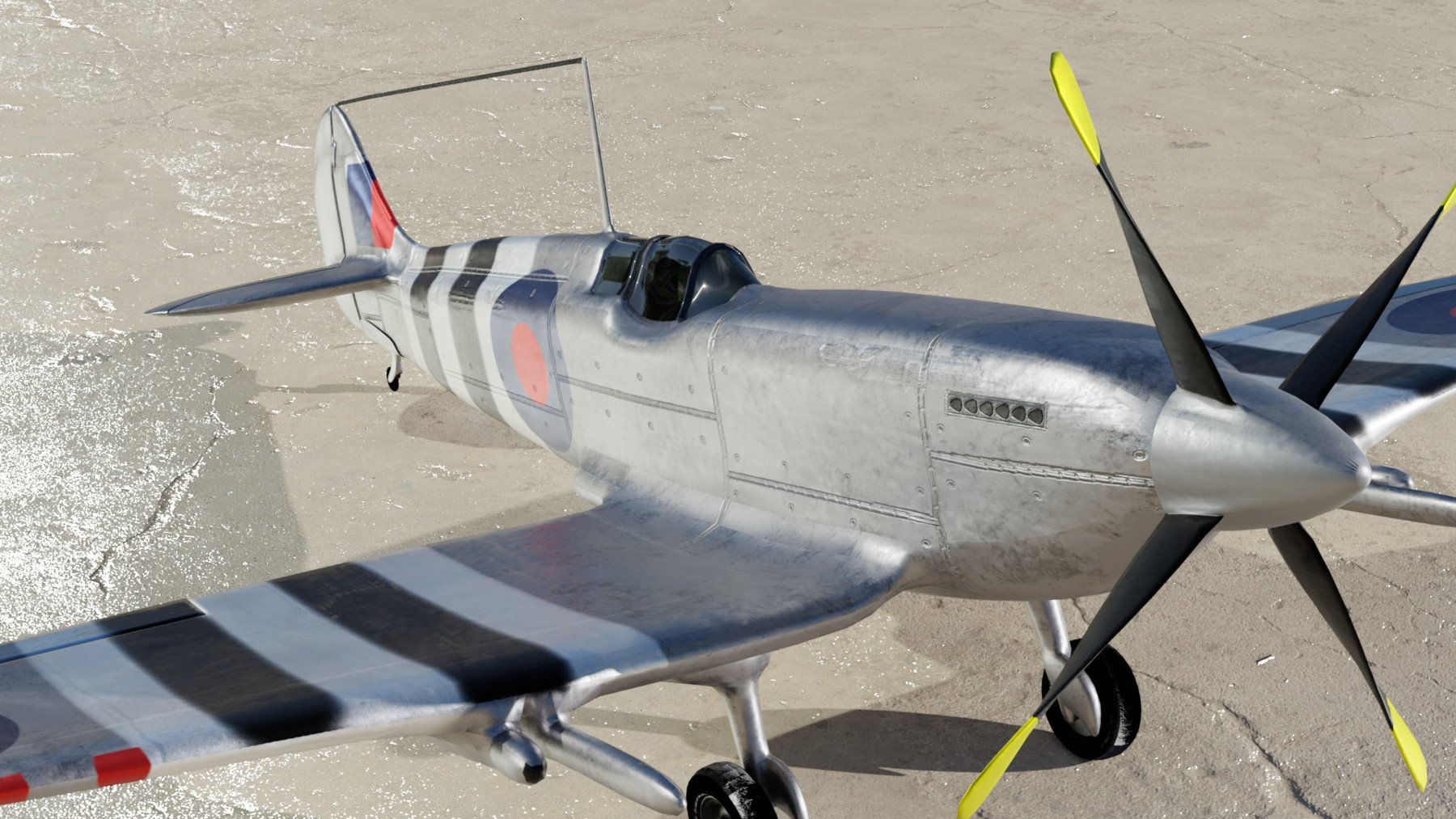 ArtStation - Spitfire Hf mk VII Game and Subdivision ready | Resources