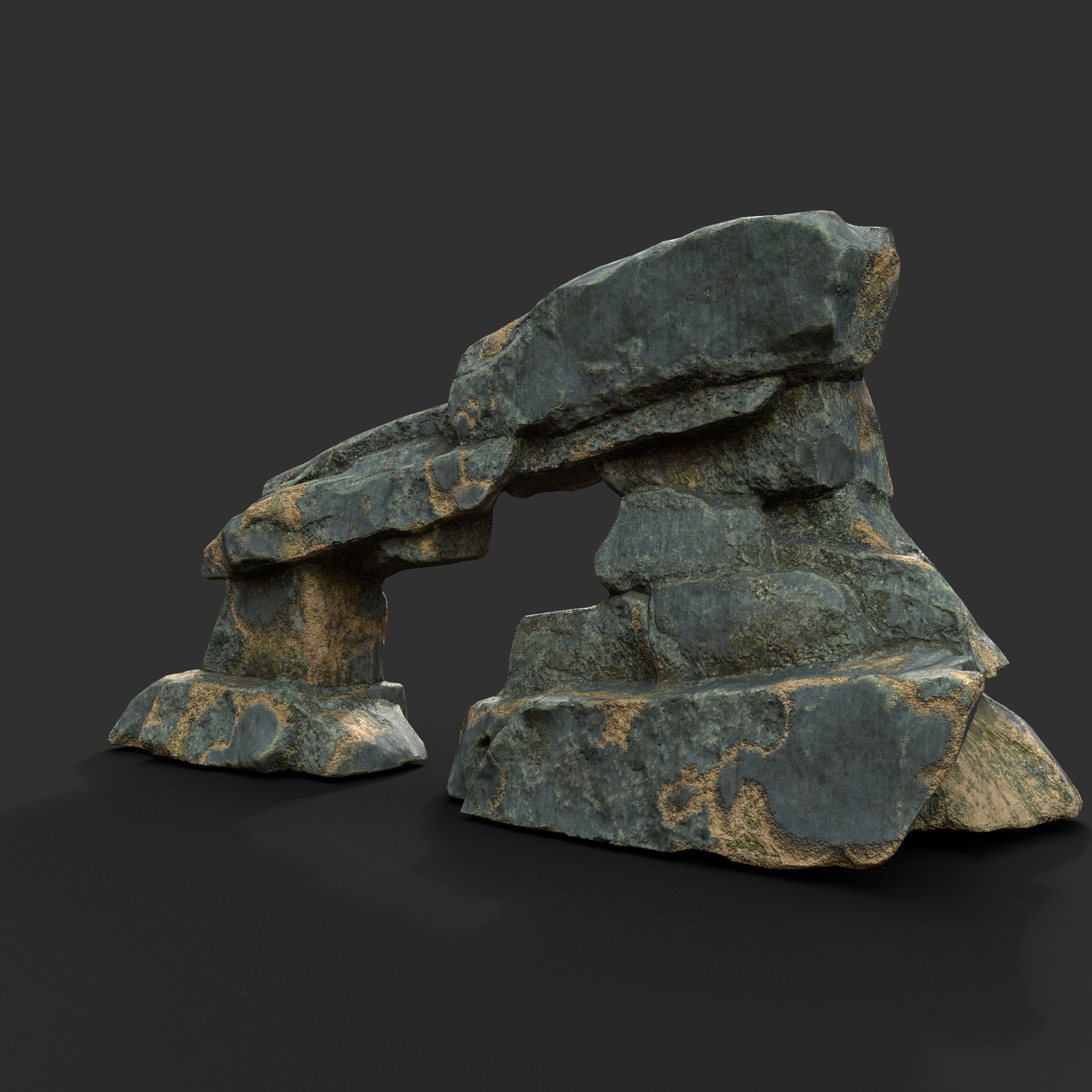 ArtStation - Low poly Big Rock Formation Pack 200928 - Limestone | Game ...