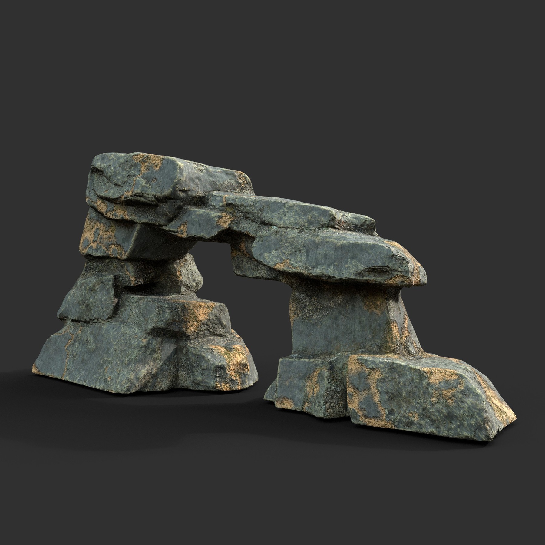 ArtStation - Low poly Big Rock Formation Pack 200928 - Limestone | Game ...