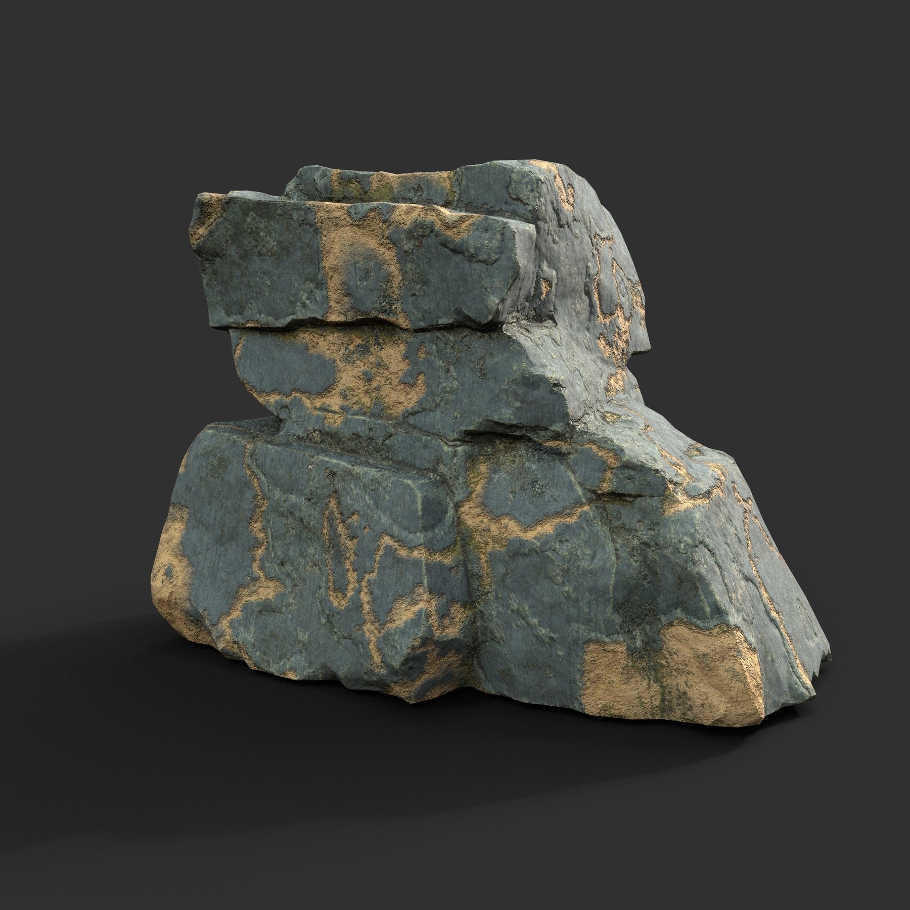 ArtStation - Low poly Big Rock Formation Pack 200928 - Limestone | Game ...