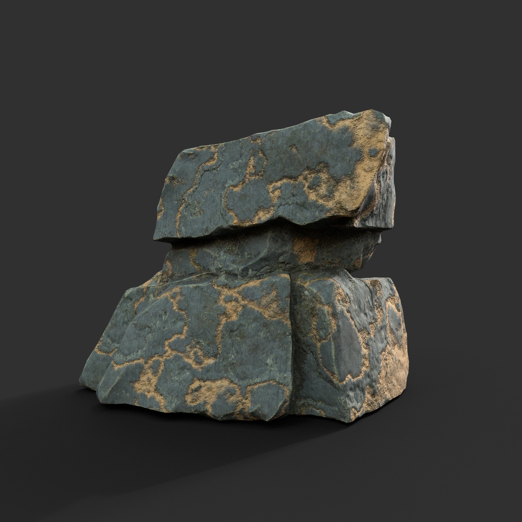 ArtStation - Low poly Big Rock Formation Pack 200928 - Limestone | Game ...